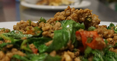 stir-fried lizard with basil | blackpoolder.com